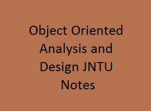 [Pdf] Object Oriented Analysis and Design Pdf Notes - OOAD Notes 2019